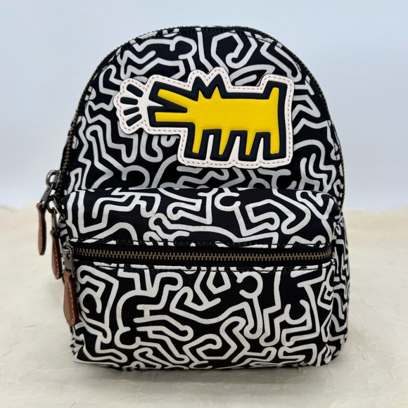 Coach | Bags | Coach X Keith Haring Small Charlie Backpack With Barking ...